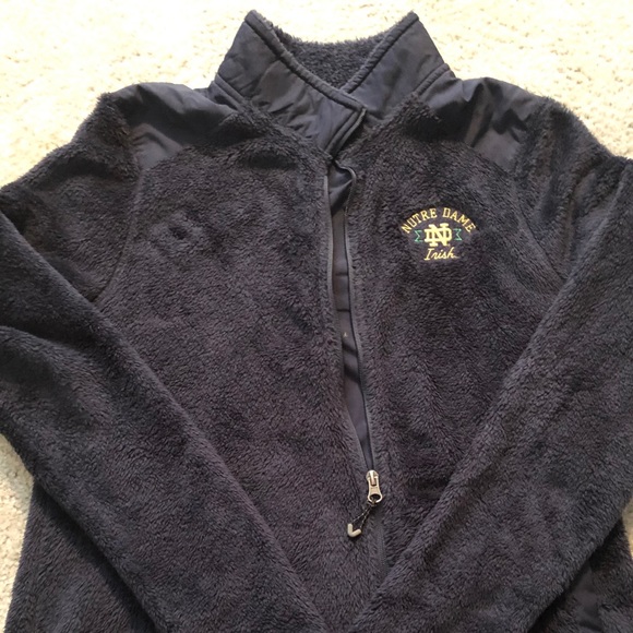 Champion | Jackets & Coats | Navy Blue Notre Dame Champion Fleece ...